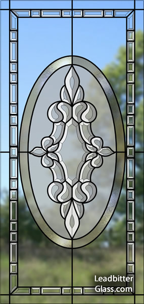 American Bevelled Glass Feature Window - Nottingham