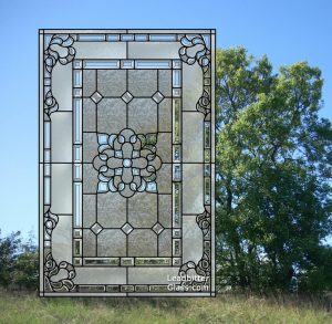 American Style Bevelled Glass Feature Window - Coventry