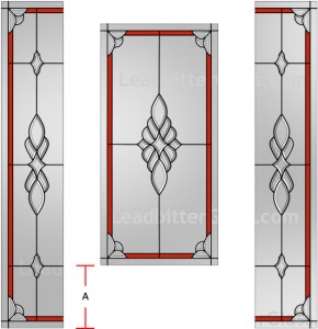 Bevelled Glass Door & Side Panels