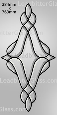 Large Bevelled Glass Clusters