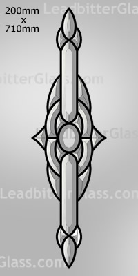 Large Bevelled Glass Clusters