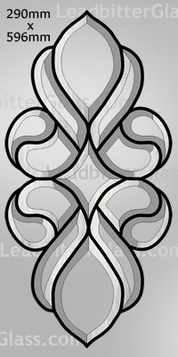 Large Bevelled Glass Clusters