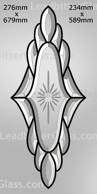 Large Bevelled Glass Clusters