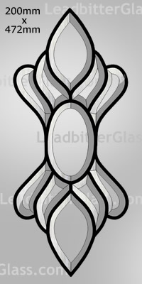 Large Bevelled Glass Clusters