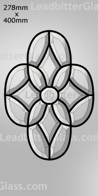 Large Bevelled Glass Clusters