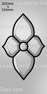 Large Bevelled Glass Clusters