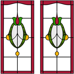 Stained Glass Landing Windows