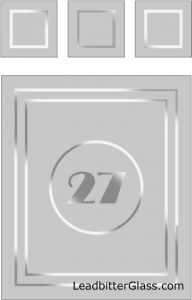 Etched Glass Numbers - Kettering