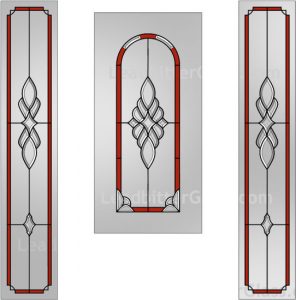 Bevelled Glass Door & Side Panels