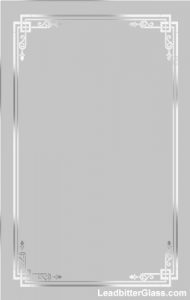 Etched Glass Border - Leicester