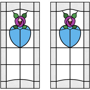 Stained Glass Landing Windows
