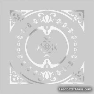 Victorian Etched Glass Design - London