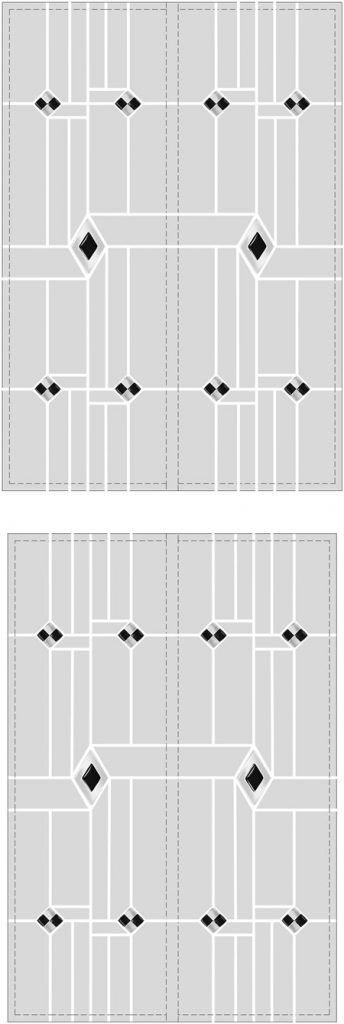 Etched Fused Diamonds - Wingrave