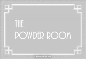 Knapp - Etched Glass Powder Room - Burbage
