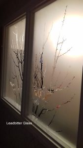 Etched Glass Tree Branches - Preston