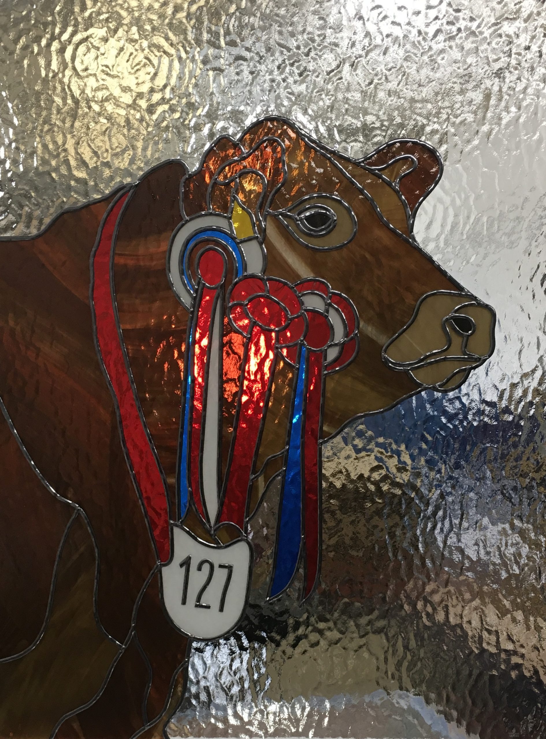 Overlay Stained Glass Bull – Worksop