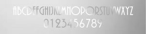 Etched Glass Fonts