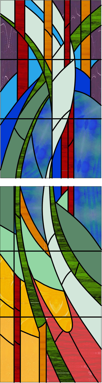 Leaded Glass Feature Window - Ely