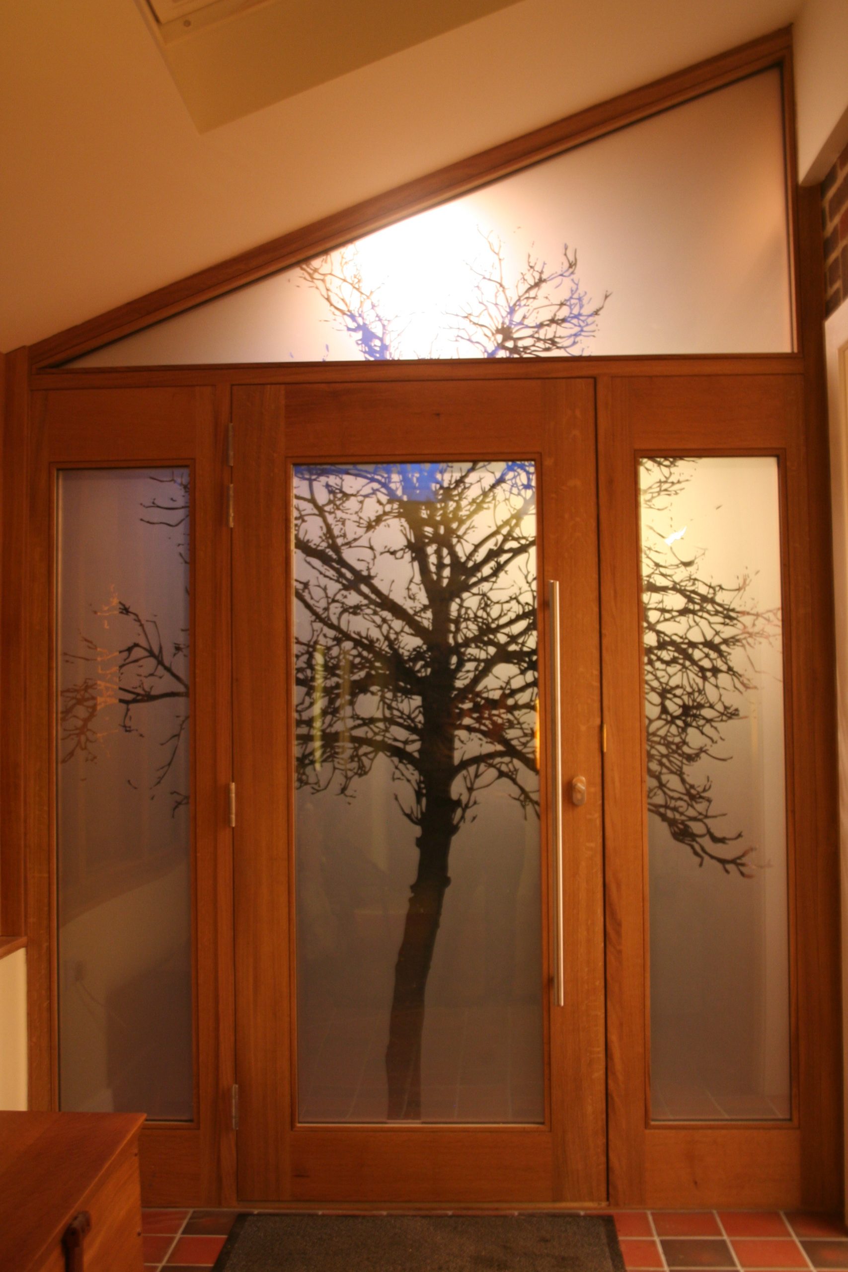 Etched Glass Tree Panels – Farnham