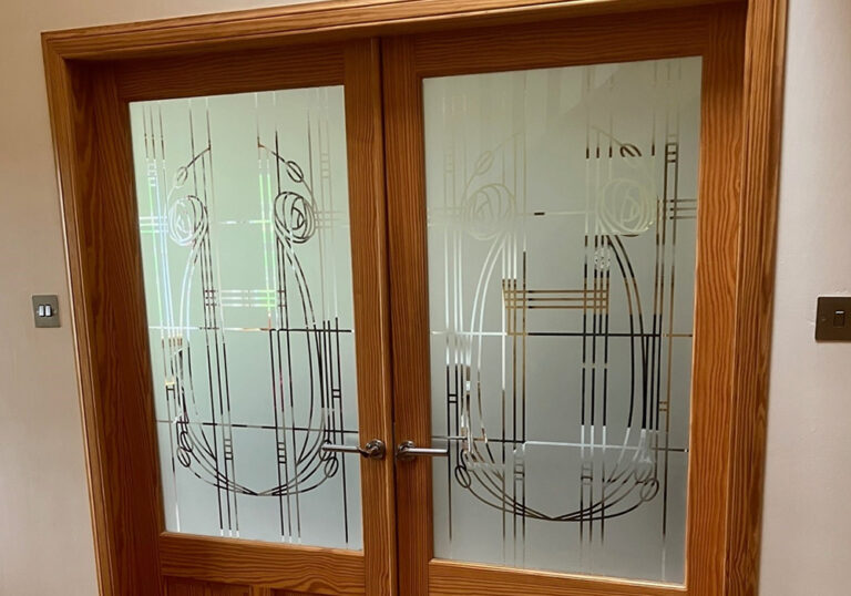 Etched Glass, delivered to homes all over the UK. Leadbitter Glass