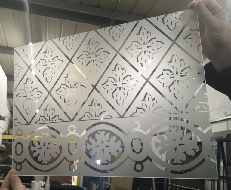 Etched Glass, delivered to homes all over the UK. Leadbitter Glass