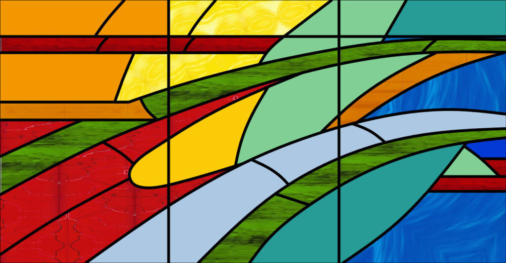 Overlay Stained Glass Feature Windows